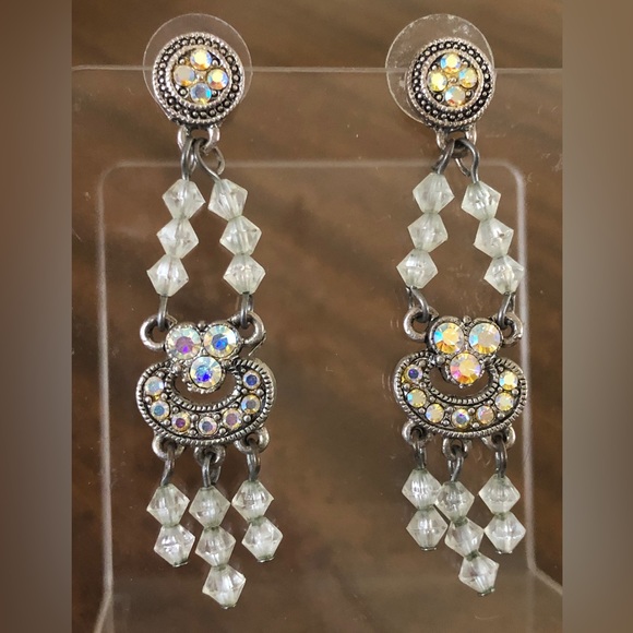 Jewelry | Stylish Bling Chandelier Dressy Pierced Earrings | Poshmark